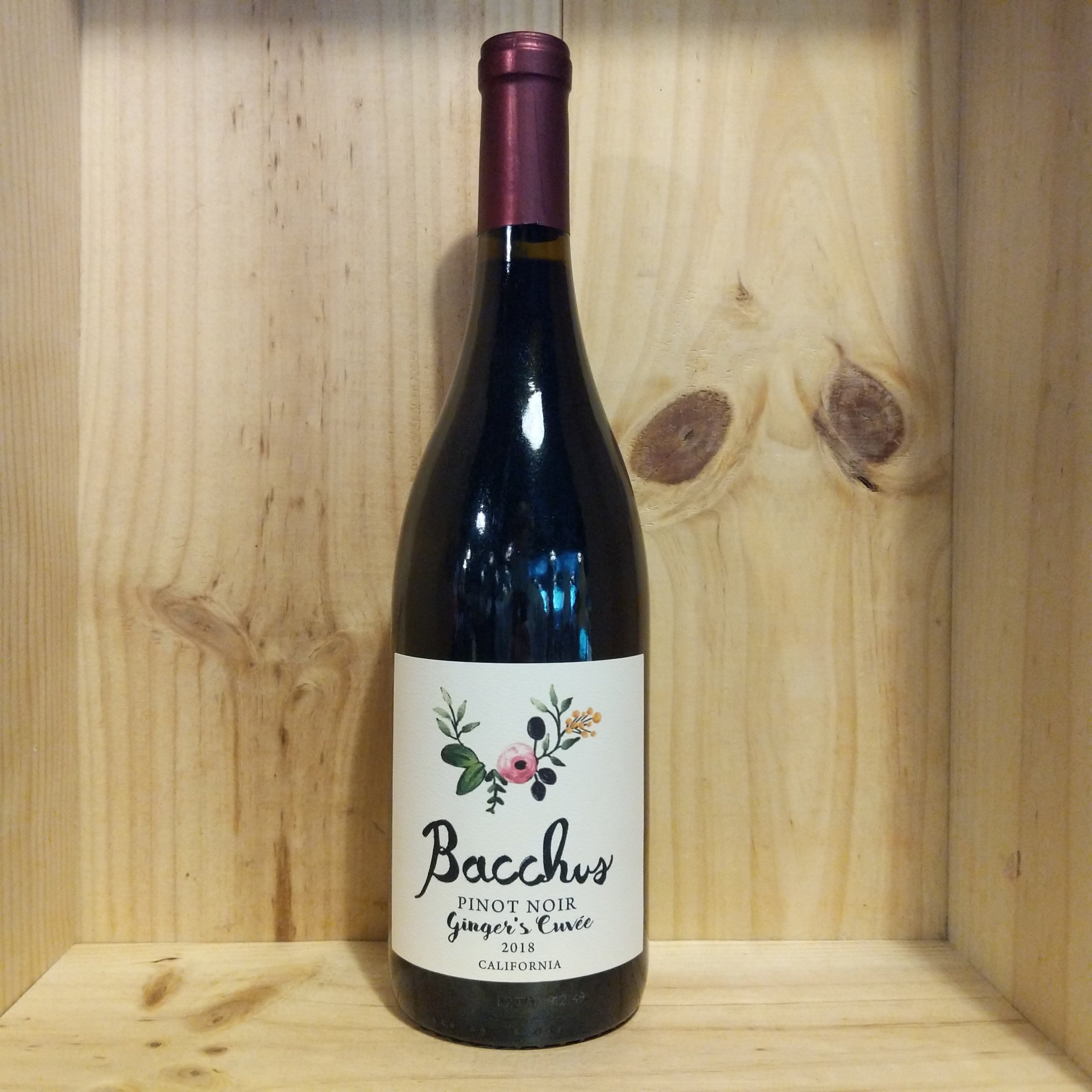 Wine Red Bacchus Wine Pinot Noir California United States ED HYDER S MEDITERRANEAN MARKETPLACE