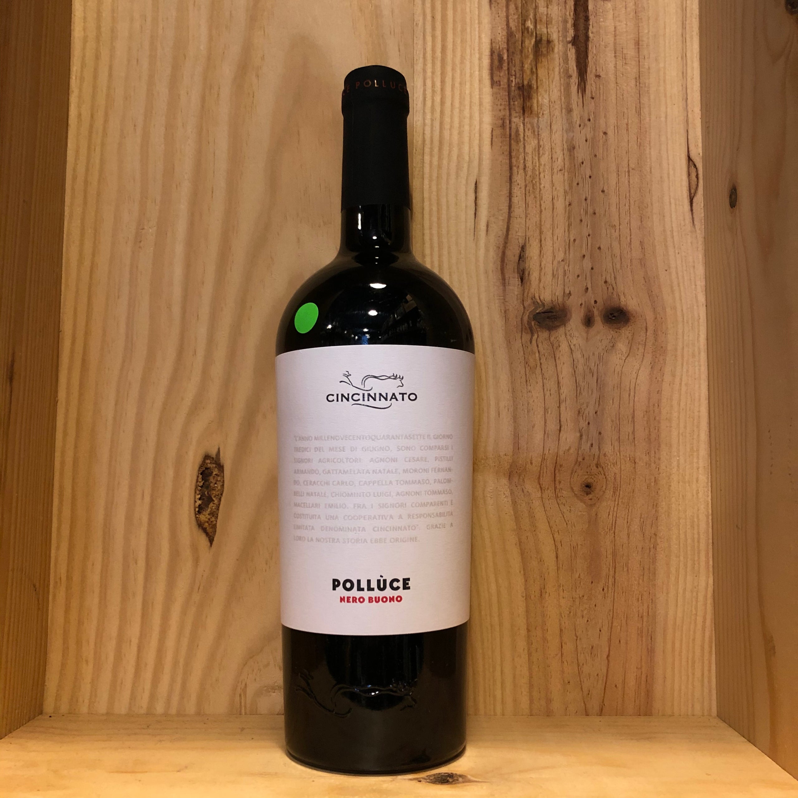 Wine Red - Cincinnato, Pollùce Nero Buono - Lazio, Italy | ED HYDER'S ...